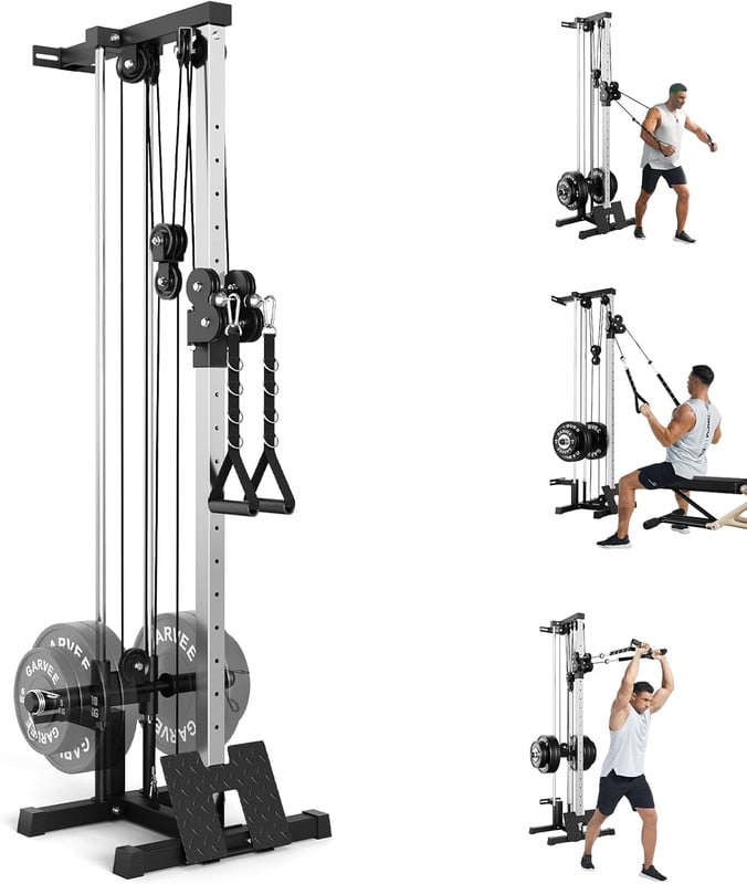 JoanKaren Cable Crossover Machine, Wall Mount LAT Pull Down Machine ...