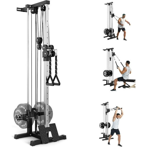 JoanKaren Cable Crossover Machine, Wall Mount LAT Pull Down Machine ...