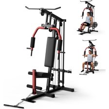 vidaXL Multi-purpose Home Gym System, 143.3lb Fitness Workout Equipment ...