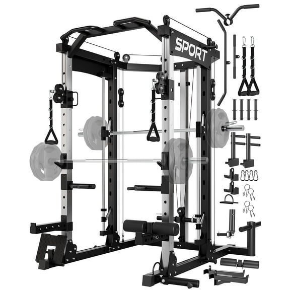 RitFit M1 Smith Machine - Multifunctional Workout Station with Cable ...