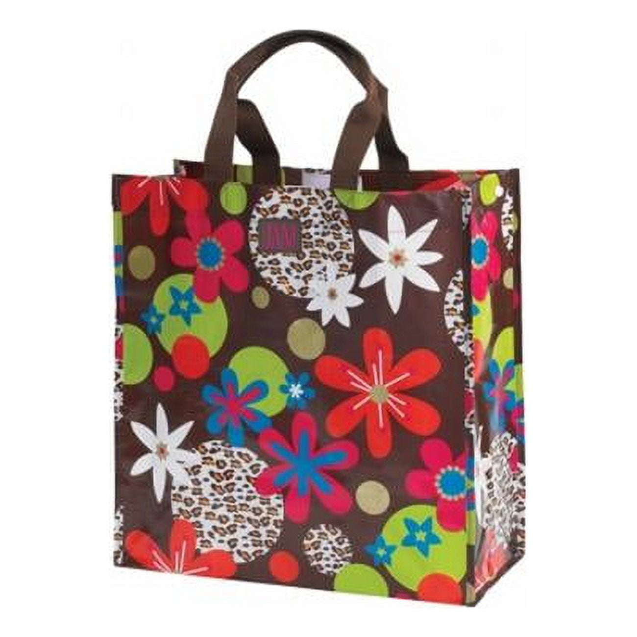 Joann Marie Designs P2SBCLF Poly Shopping Bag - Chocolate Leopard ...