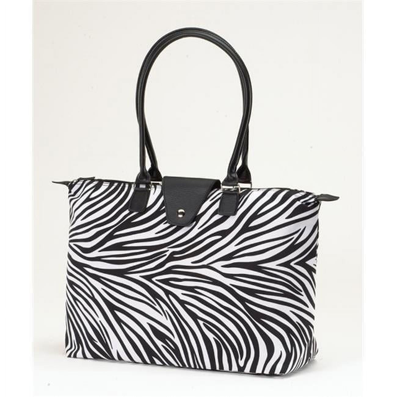 Joann Marrie Designs Long Handle Fold-Up Bag - Zebra- Pack of 2 ...