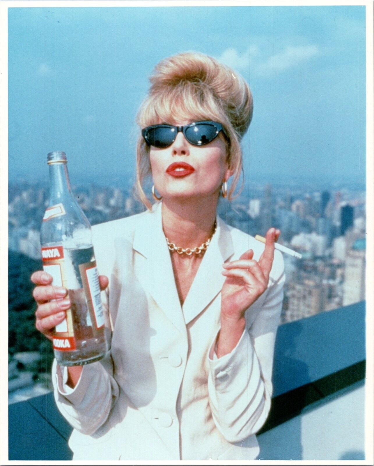 Joanna Lumley classic pose as Patsy from Absolutely Fabulous 8x10 inch photo - Walmart.com