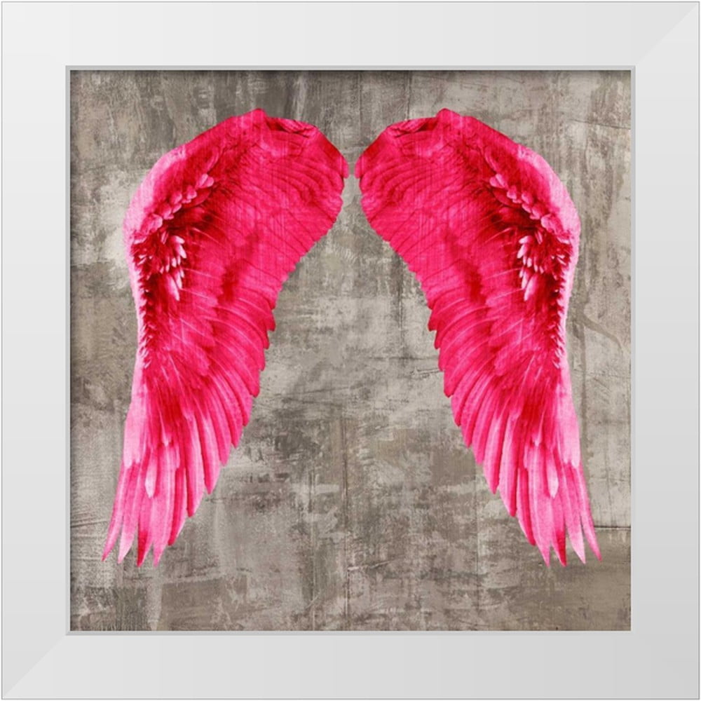 Joannoo 12x12 White Modern Wood Framed Museum Art Print Titled - Angel ...