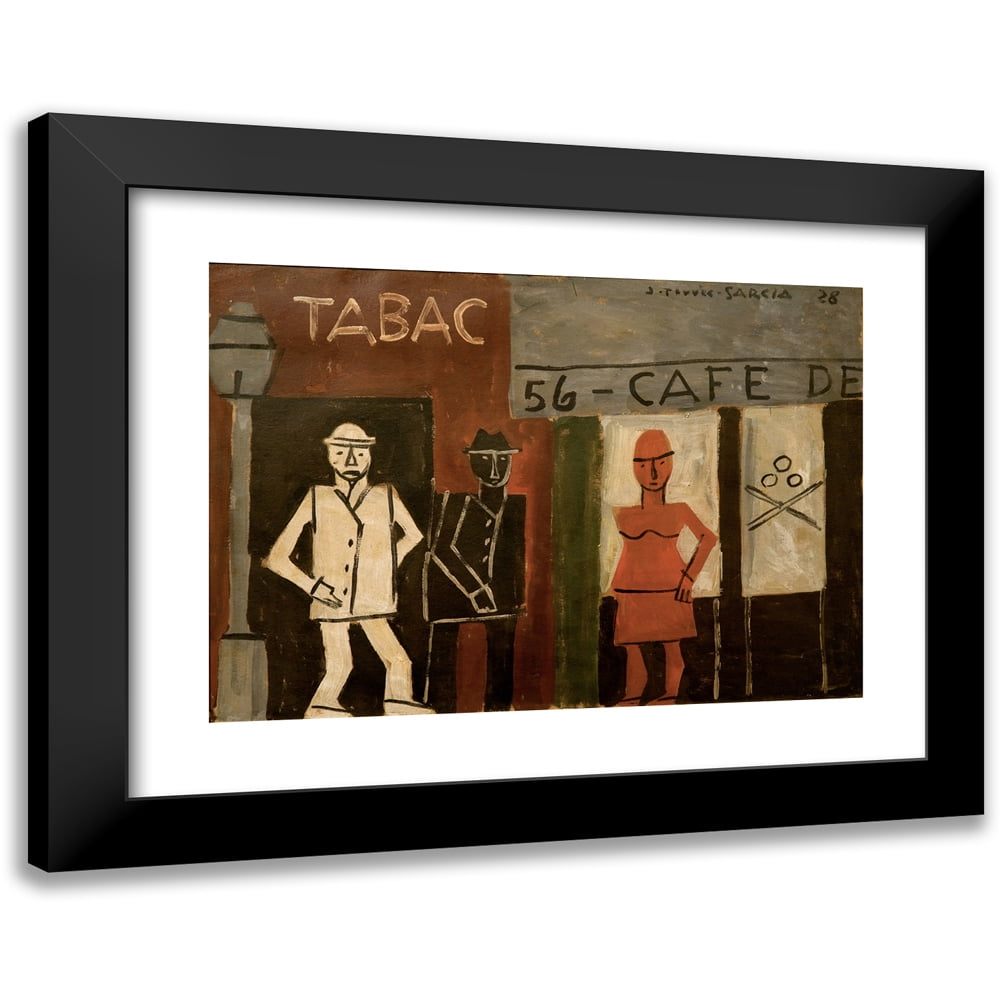 Joaquín Torres-García 14x11 Black Modern Framed Museum Art Print Titled - Painting (1928 ...