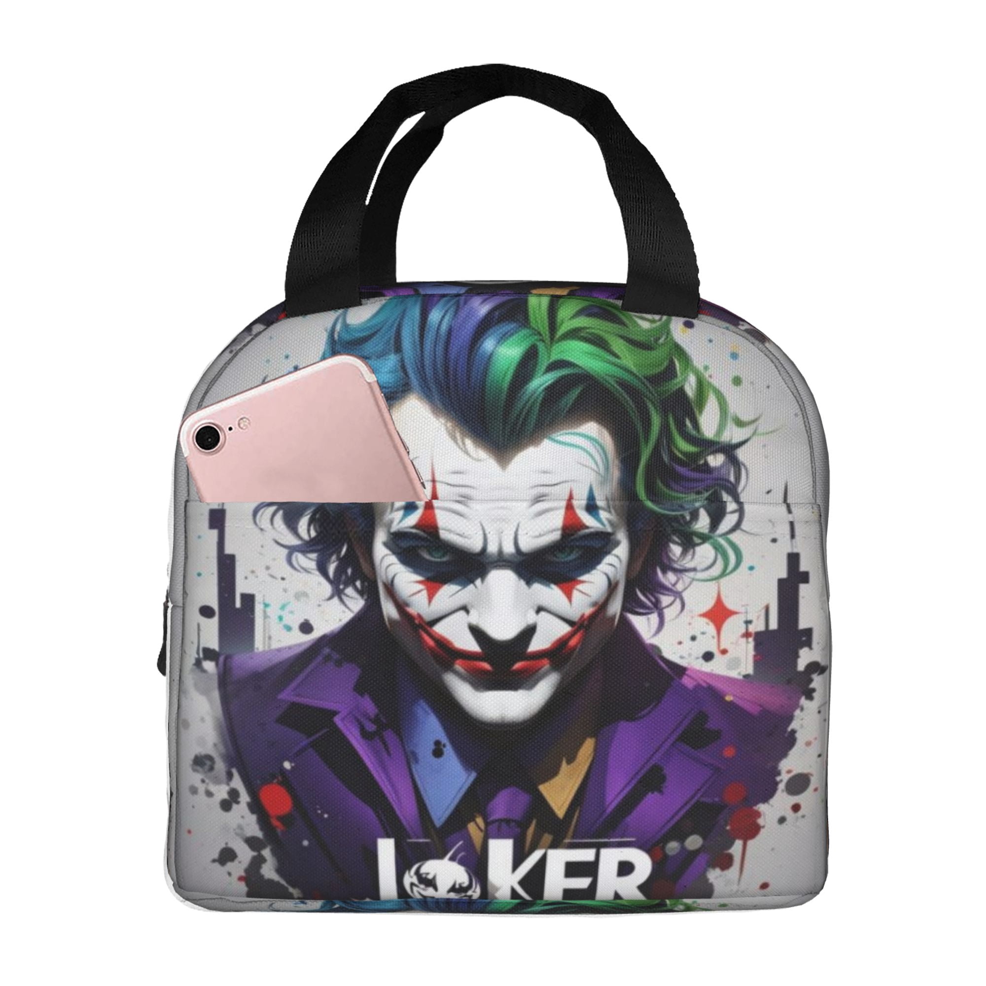 Joaquin Phoenix Joker Lunch Bag Lunch Bag Tote Bag Insulated Lunch Box ...