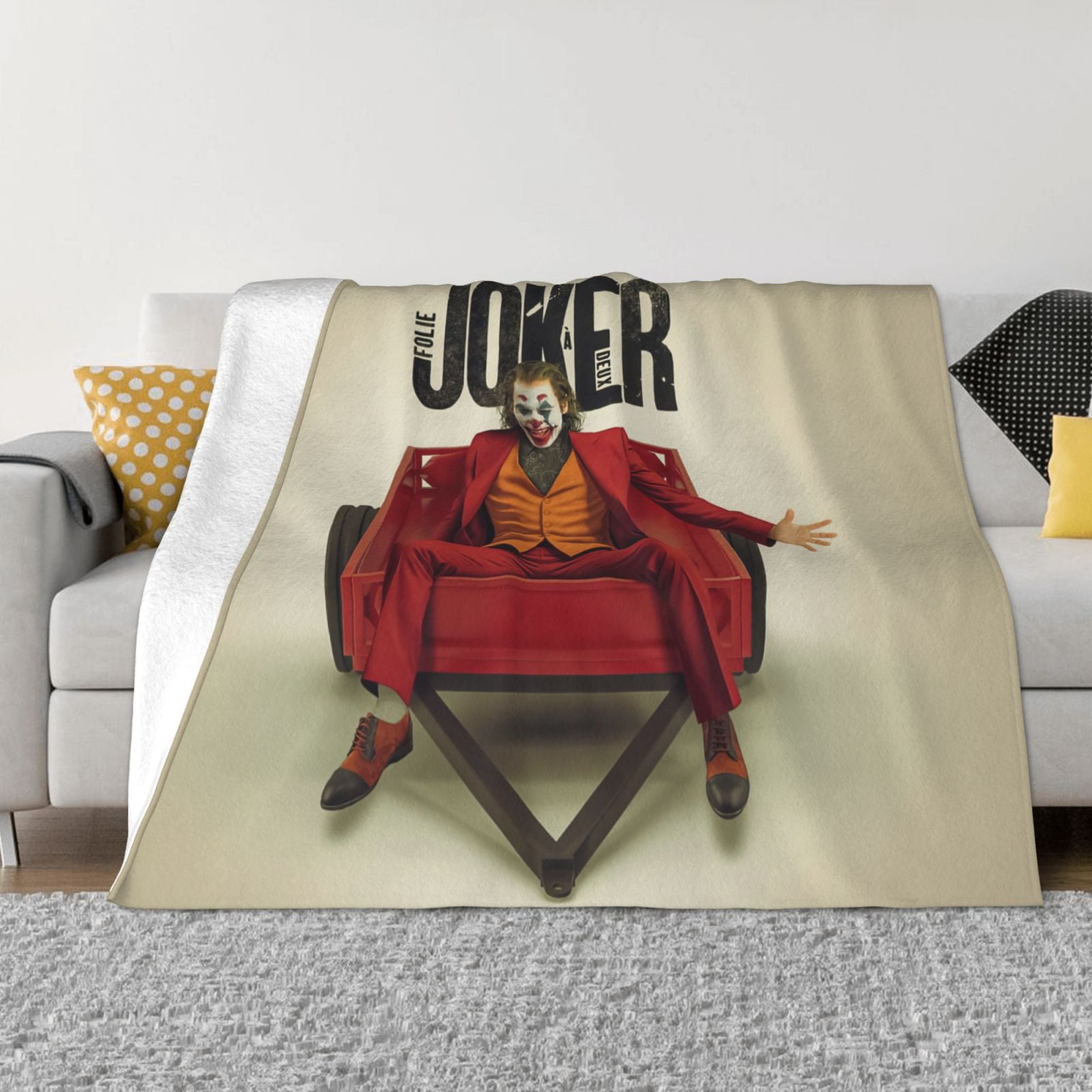 Joaquin Phoenix Joker Throw Blanket Couch Bed Sofa Soft Lightweight ...