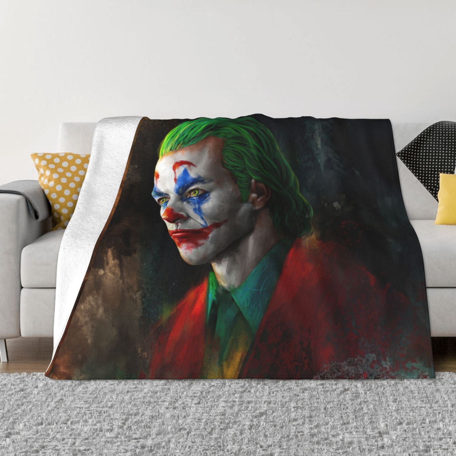 Joaquin Phoenix Joker Throw Blanket Couch Bed Sofa Soft Lightweight ...