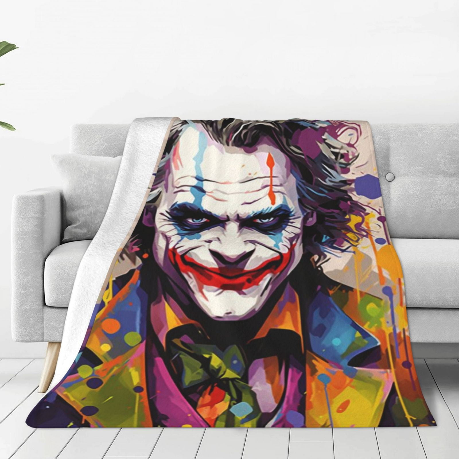 Joaquin Phoenix Joker Throw Blanket Couch Bed Sofa Soft Lightweight ...
