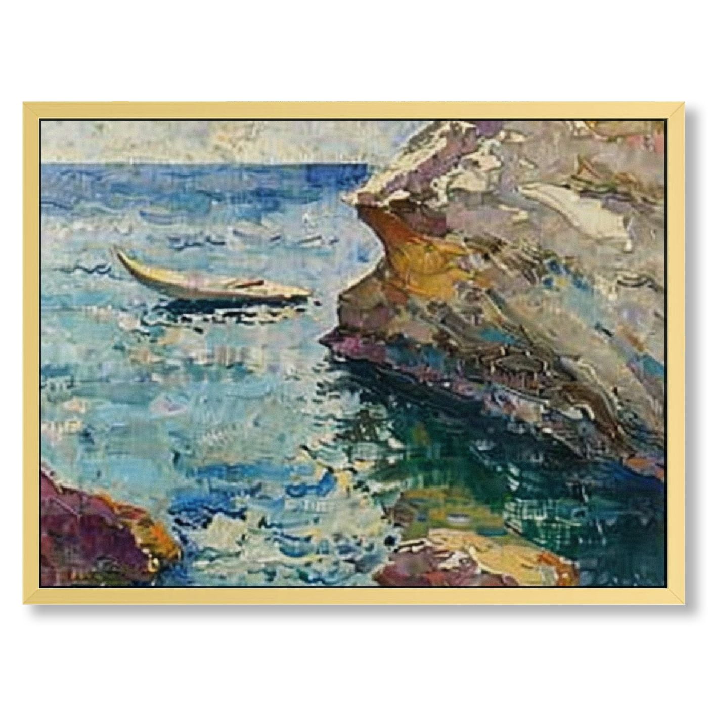 Joaquin Sorolla Wall Art - Rocks At Javea, The White Boat Poster ...