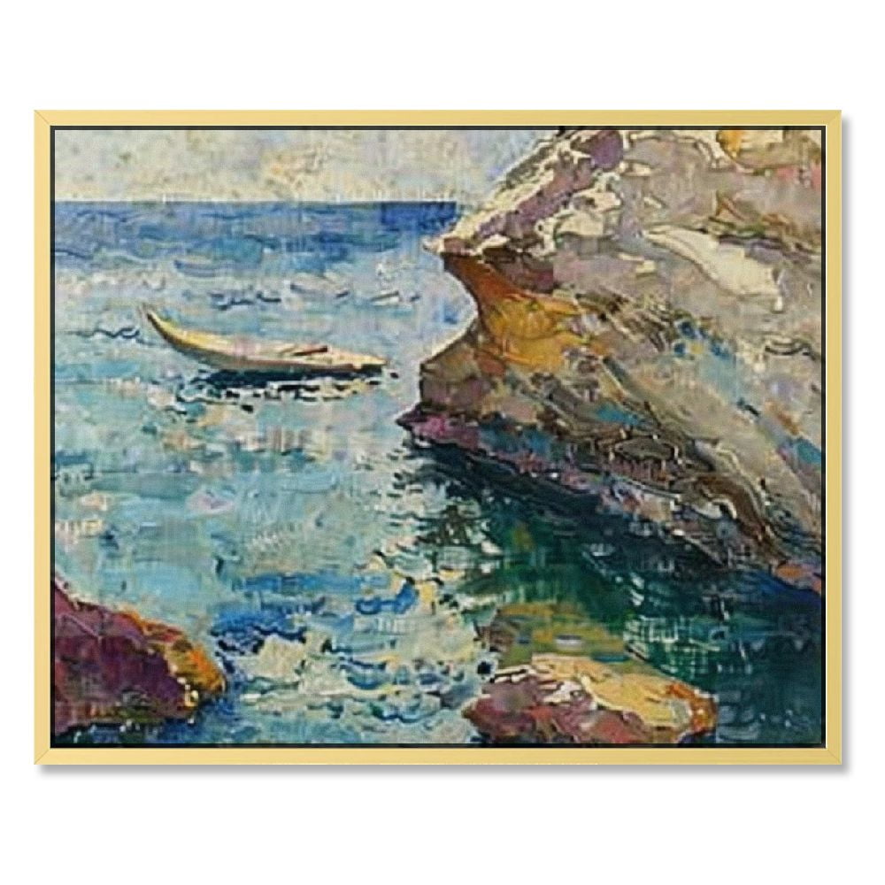 Joaquin Sorolla Wall Art - Rocks At Javea, The White Boat Poster ...