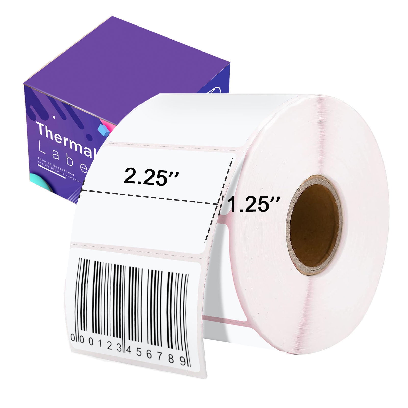 Joatuxul 2.25" x 1.25"circle thermal sticker labels for Thermal Printer ...