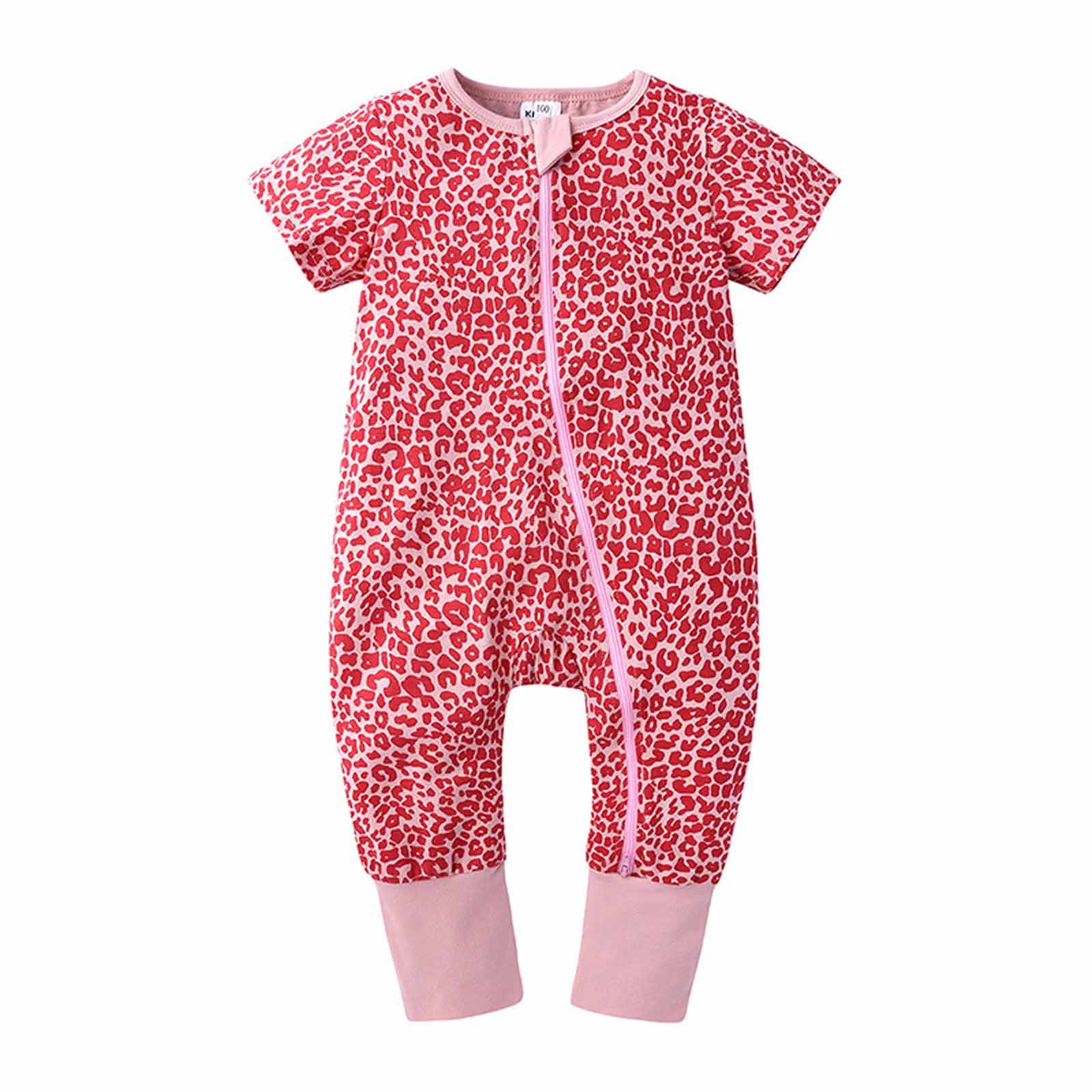 Joau Baby Boys Girls Summer Short Sleeve Rompers Unisex Newborn Infant ...