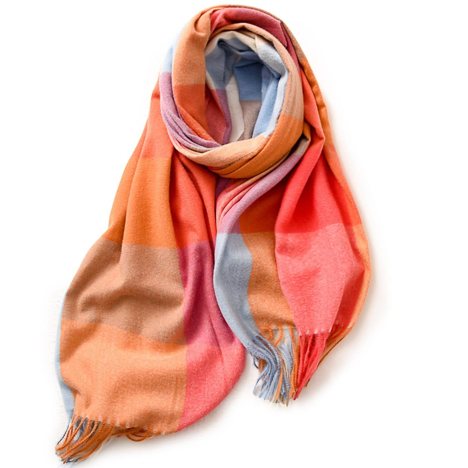 Joau Winter Scarf for Women Plaid Blanket Scarf Thick Soft Warm Large ...