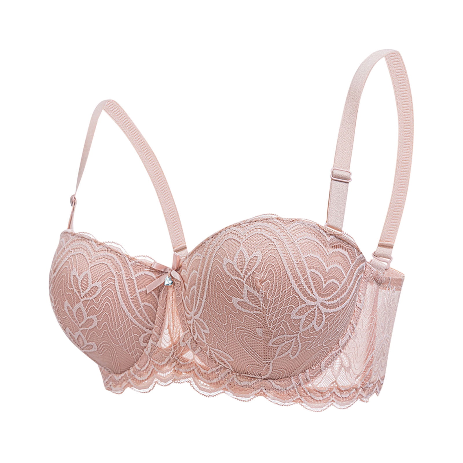 Joau Women's Underwire Shaping Bra, Floral Lace Comfort Supportive Bras ...