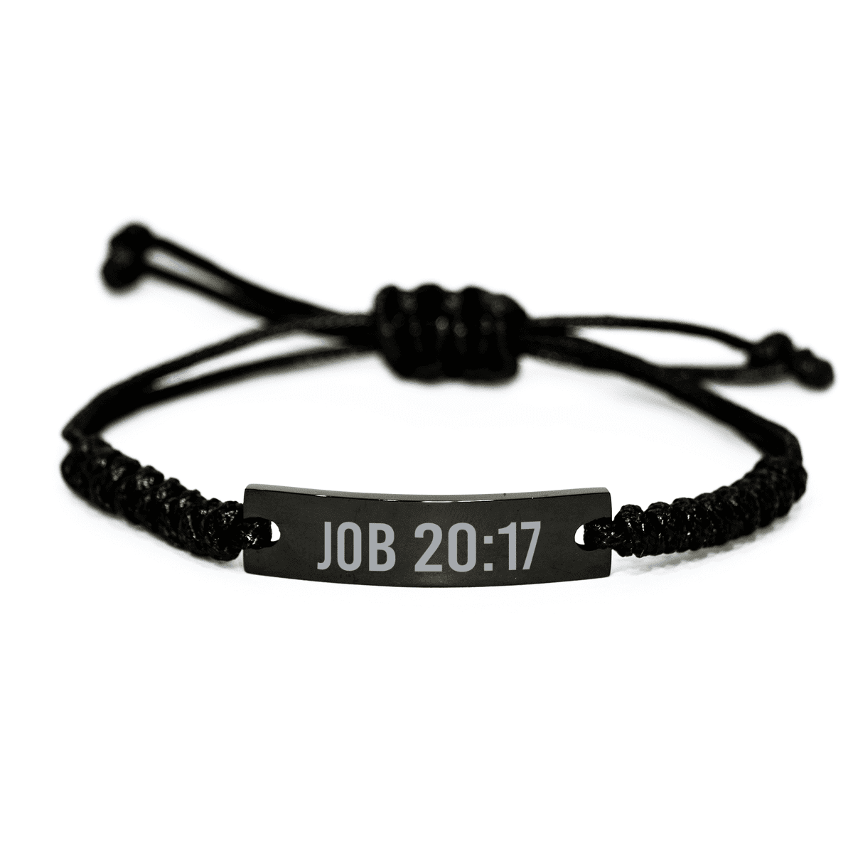 Job 20 17 Bracelet Job 20:17 Gift Bible Verse Scripture Stainless Steel ...