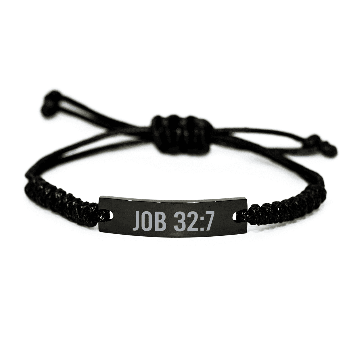Job 32 7 Bracelet Job 32:7 Gift Bible Verse Scripture Stainless Steel ...