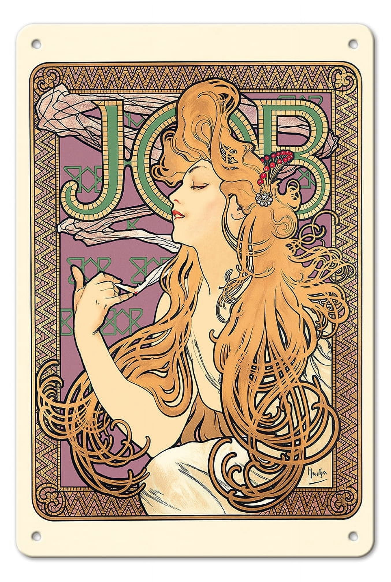 Job Cigarette Rolling Papers - Vintage France Advertising Poster by ...