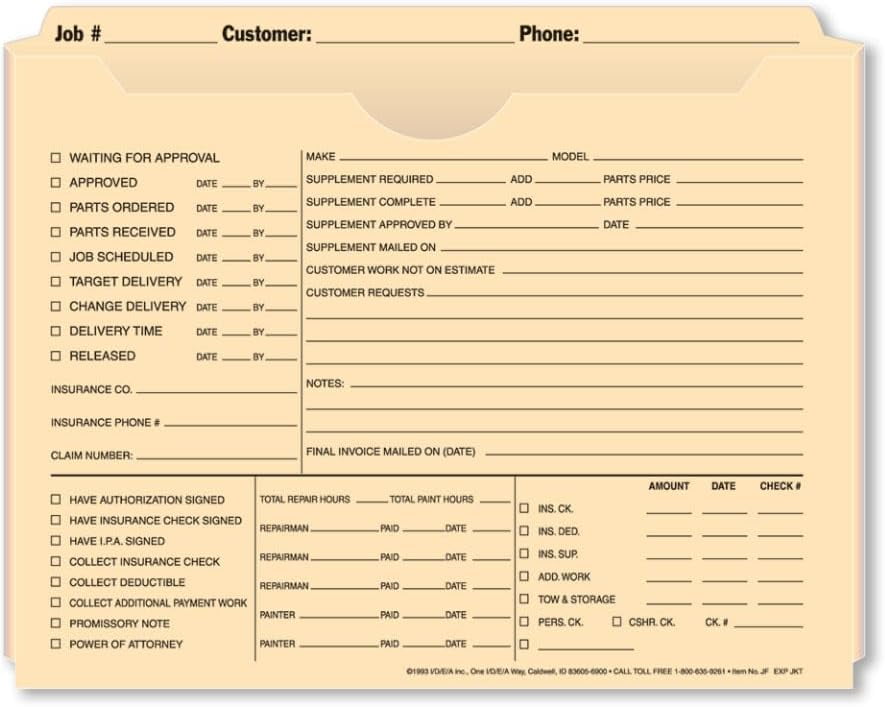 Job Folder Expandable 150 lb RO (100) - Walmart.com