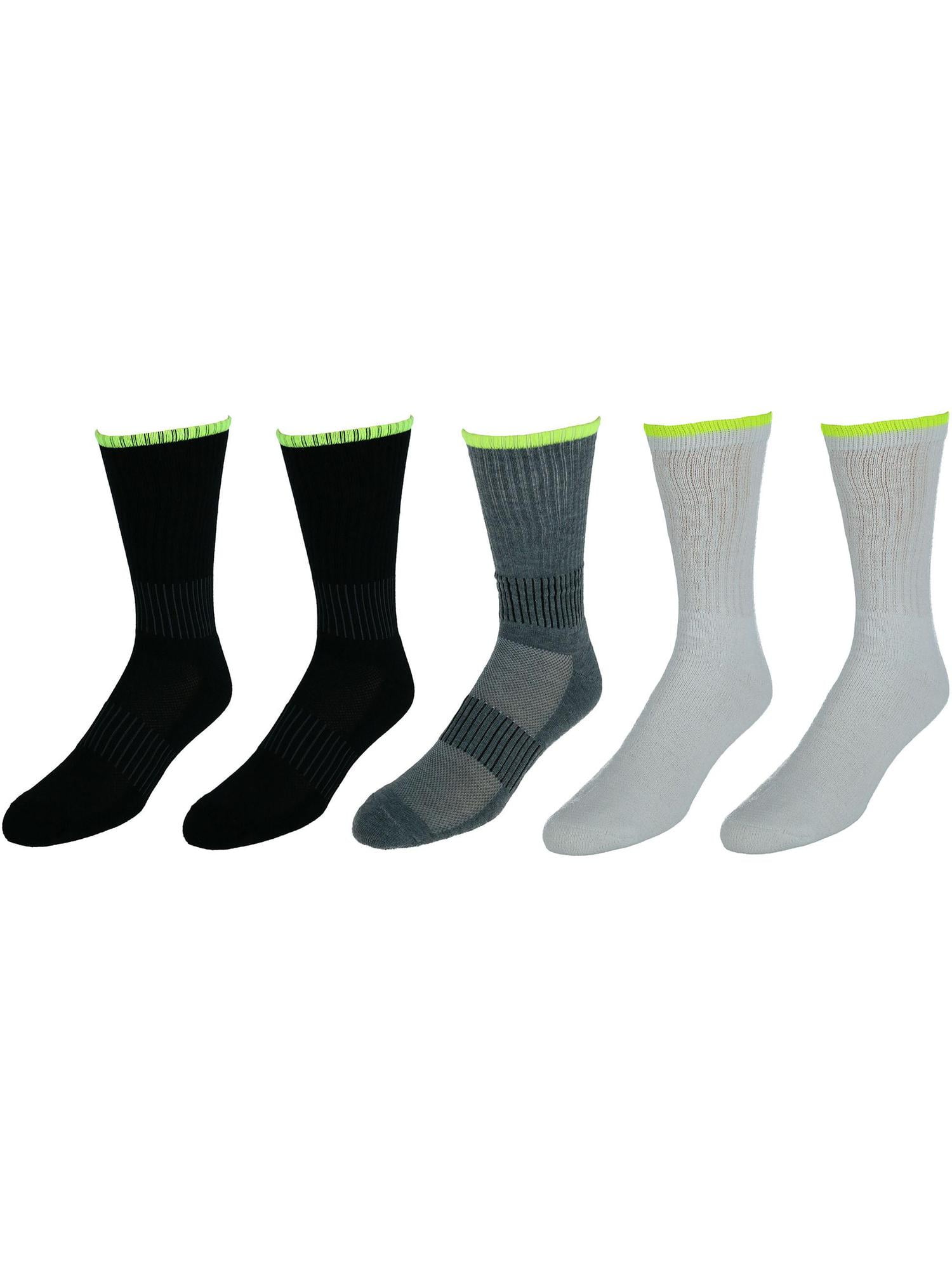 Job Site 5PK Pro Tech Performance Socks (Men's) - Walmart.com