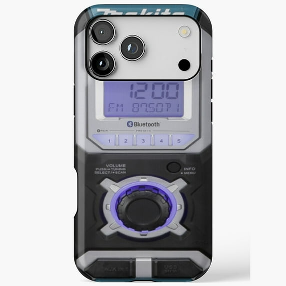 Job Site Radio FM Bluetooth Art iPhone Case 17 16 15 14 13 12 11 Pro ...