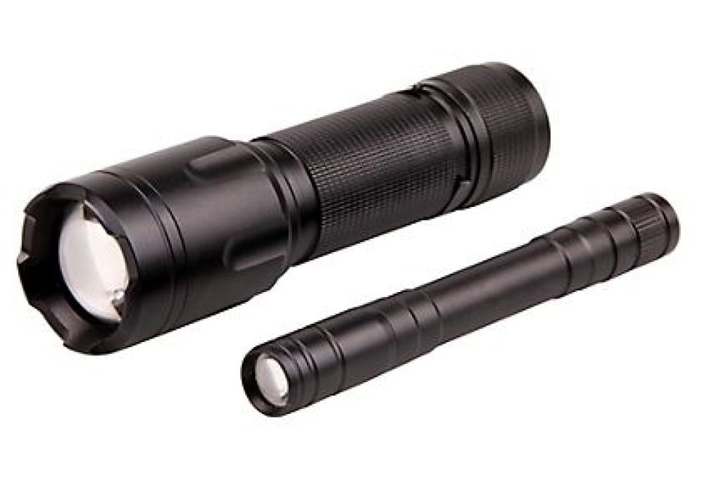 JobSmart JC-TSC-4064 500 Lumen Aluminum Flashlight and 100 Lumen ...