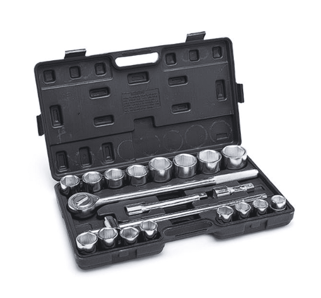 JobSmart JS10004 3/4 inch Drive SAE Socket Set, 20-piece - Walmart.com