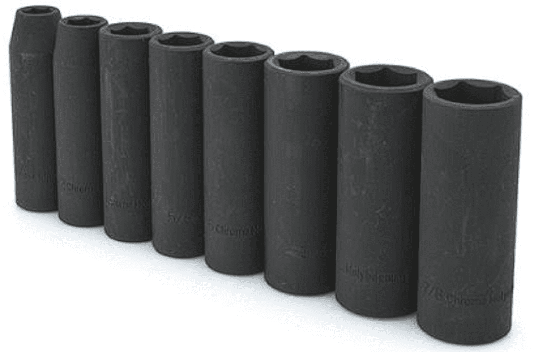 JobSmart JS10019 1/2 inch Drive Impact Deep Socket Set ANSI/ASME, SAE ...
