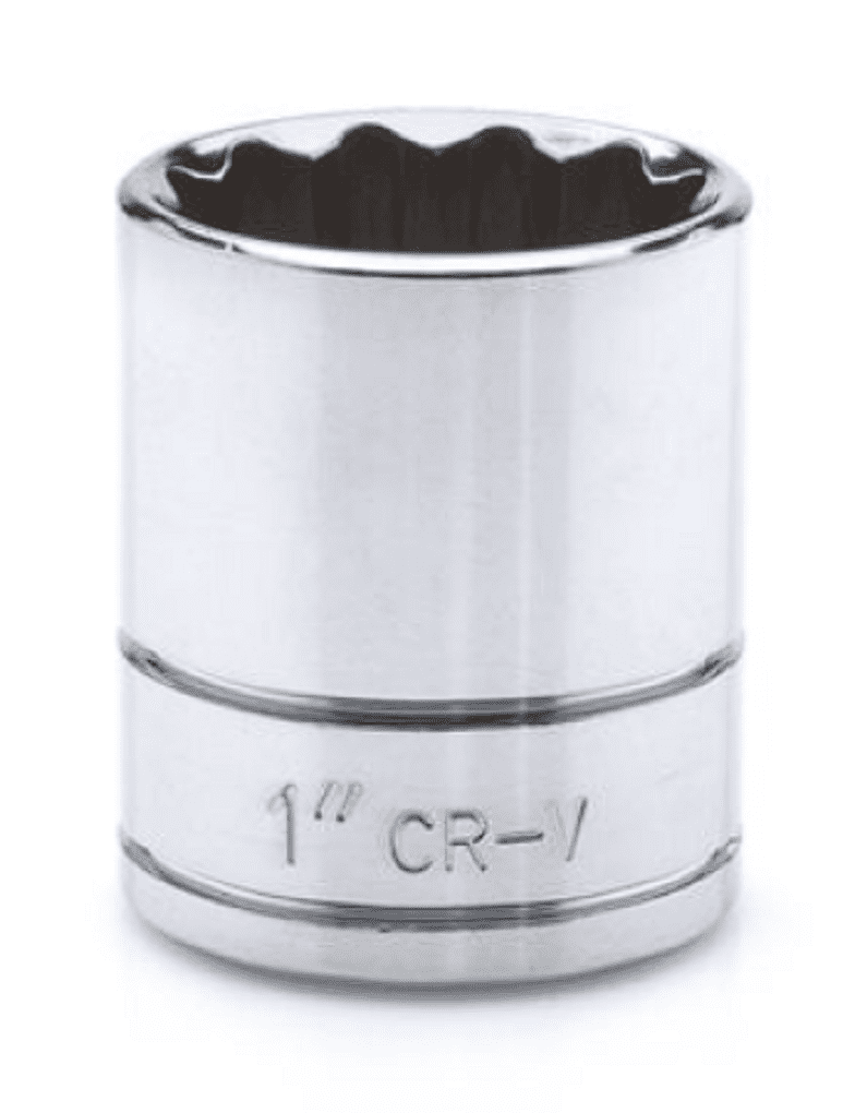 JobSmart JS12009 1/2-inch Drive 1-inch Socket Chrome Vanadium Steel ...