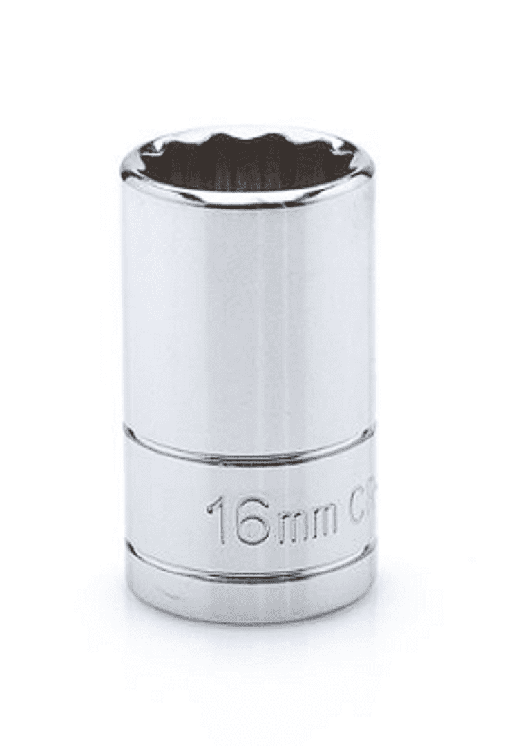 JobSmart JS12017 1/2 in. Drive 16mm Socket ANSI/ASME Chrome Vanadium ...
