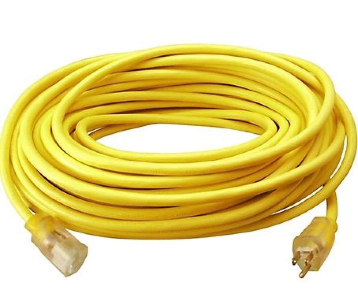 JobSmart WJ-23-12G3100 Indoor / Outdoor Extension Cord 100 ft. Yellow ...