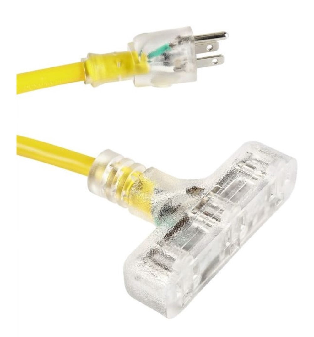 JobSmart WJ-C15 12G3025 25 ft. Outdoor Extension Cord with Tri-Source ...