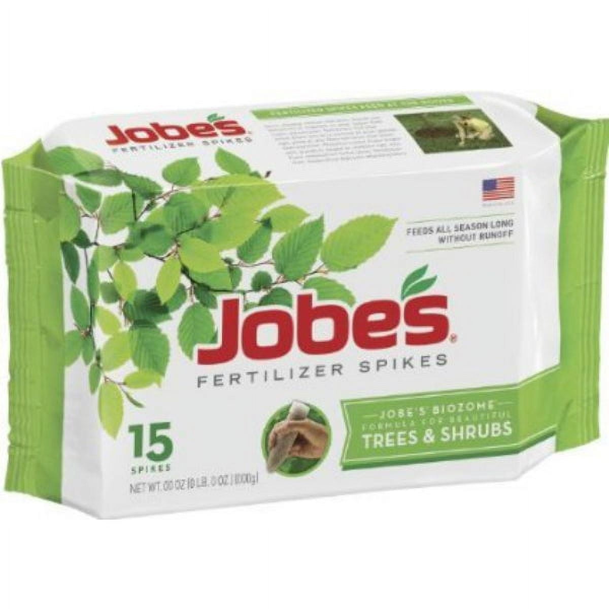 Jobe’S® 01610 Regular Trees & Shrub Fertilizer Food Spikes, 16-4-4, 15 ...