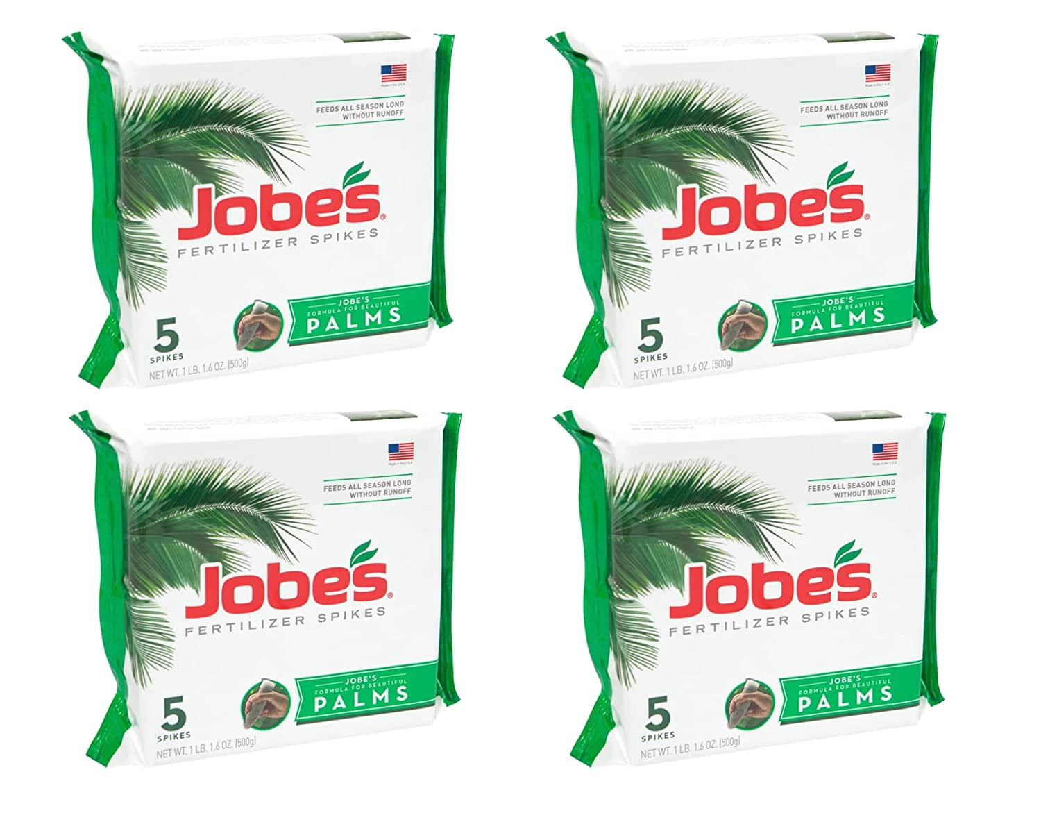 Jobe's 01010 5 Pack, 10-5-10, Palm Tree Fertilizer Spikes - Quantity 4 ...