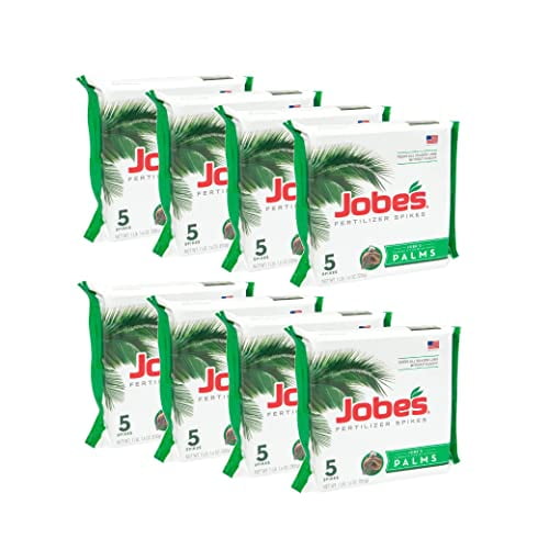 Jobe's 01010 5 Pack, 10-5-10, Palm Tree Fertilizer Spikes - Quantity 8 ...