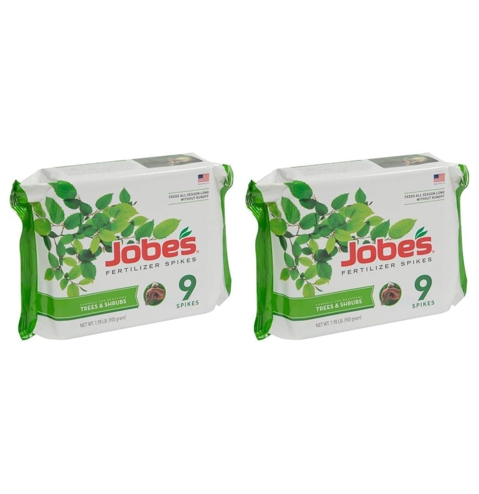 Jobe's 01310 Fertilizer Spikes, Tree and Shrub, 9 Count (Pack of 2 ...