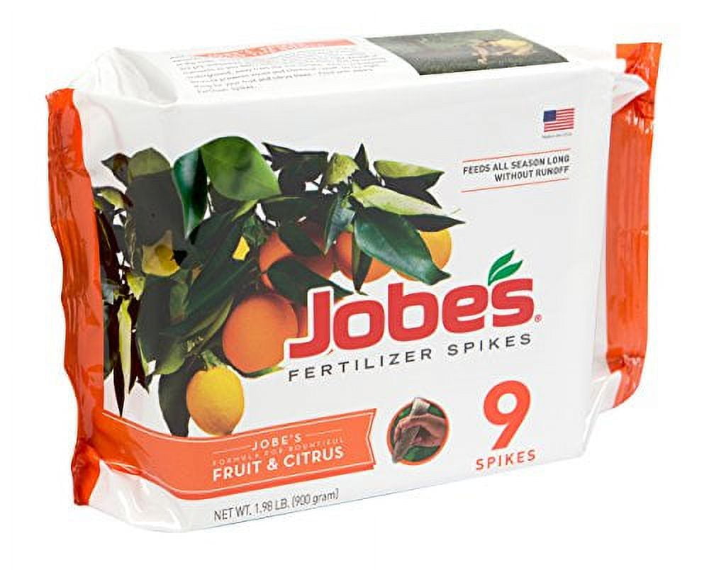 Jobe's 01312 Fertilizer Spikes, .. Fruit and Citrus, 9 .. Count, Slow ...