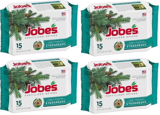Jobe's Evergreen Tree & Shrub Fertilizer Spikes, 15 Pack - Quantity of ...