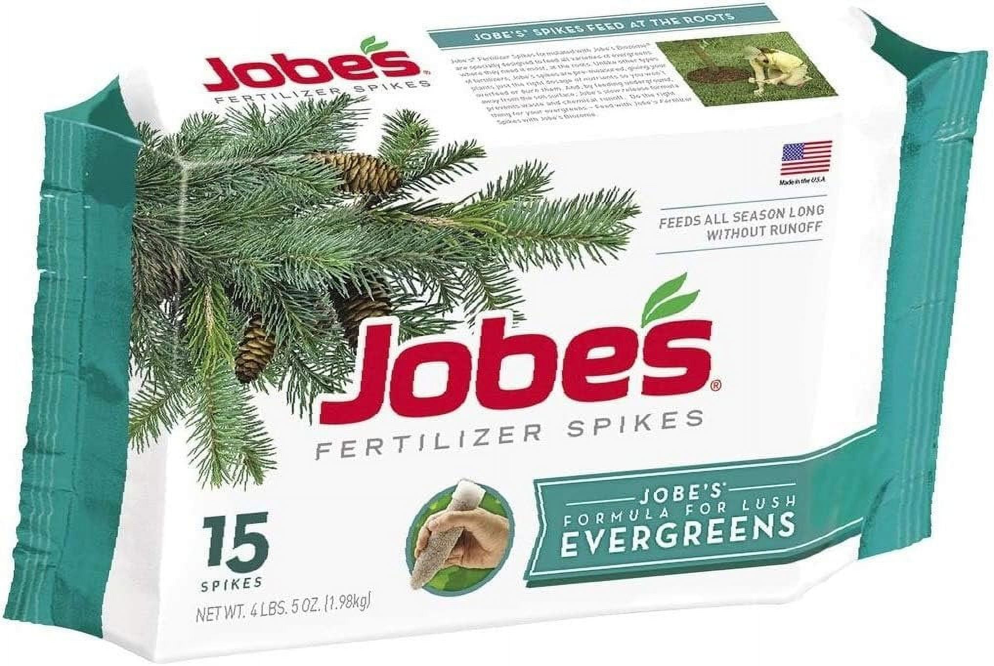 Jobe's 01661 Evergreen Fertilizer Spikes, 15, Brown - 1 Pack ...