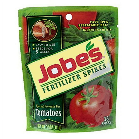 Jobe’s 06005 Tomato Fertilizer Spikes, 6-18-6, 18-Pack, Each - Walmart.com