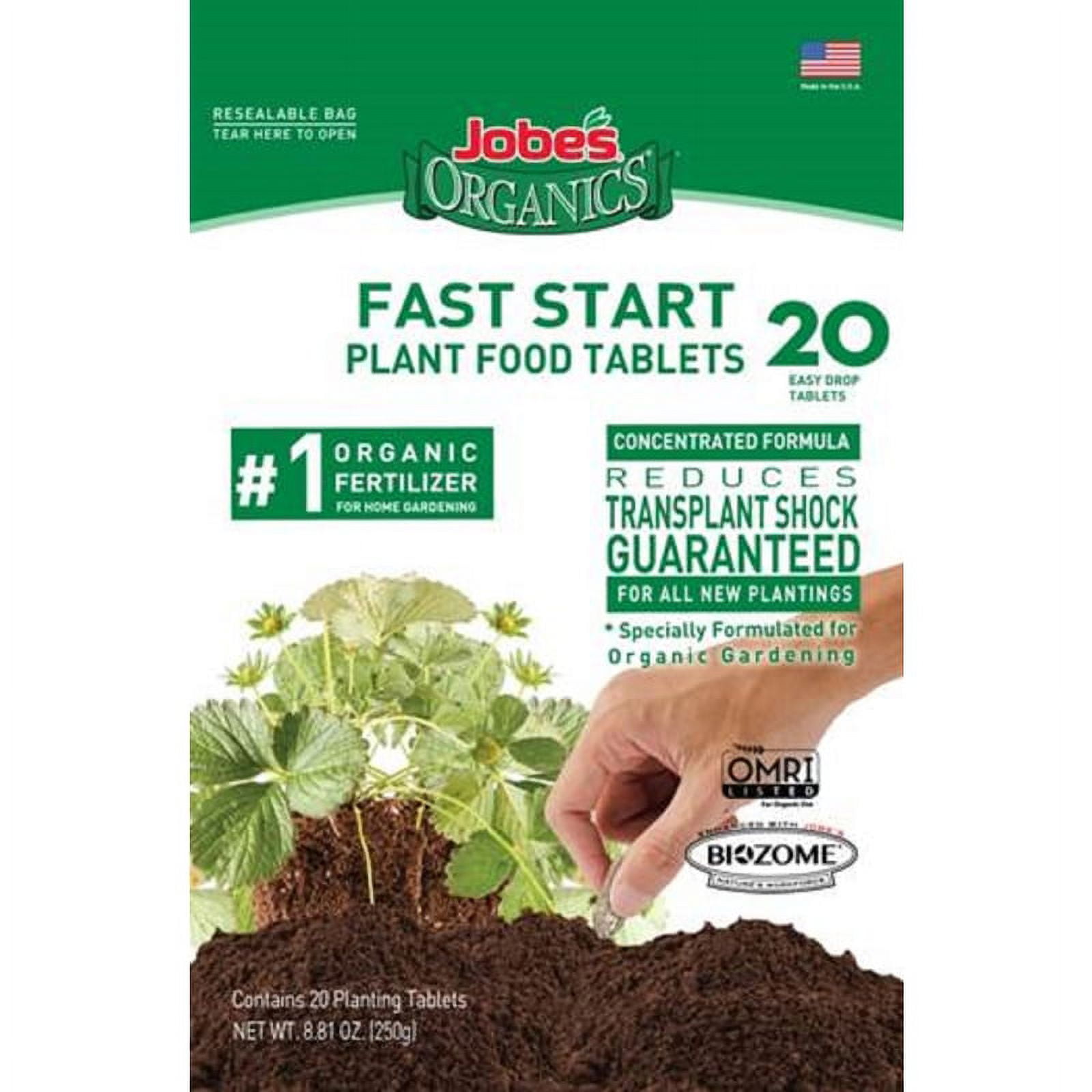 Jobe's 07920 Organic Plant Food Tablets, 2-7-4 Formula, 20-Pk ...