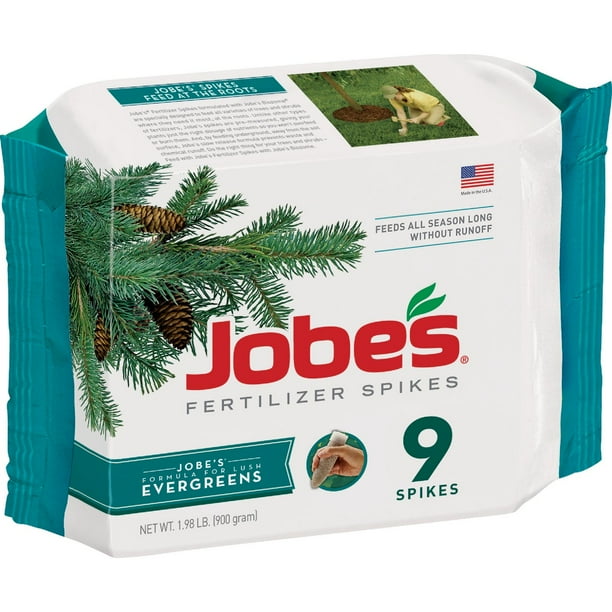 Jobe's 11-3-4 Evergreen Fertilizer Spikes (9-Pack) 01311 - Walmart ...