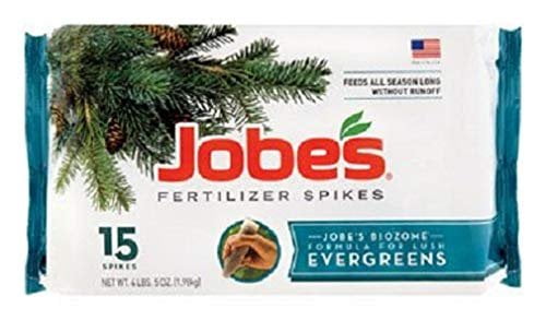 Jobe's Evergreen Fertilizer Spikes, 15 Spikes 5 Pack - Walmart.com