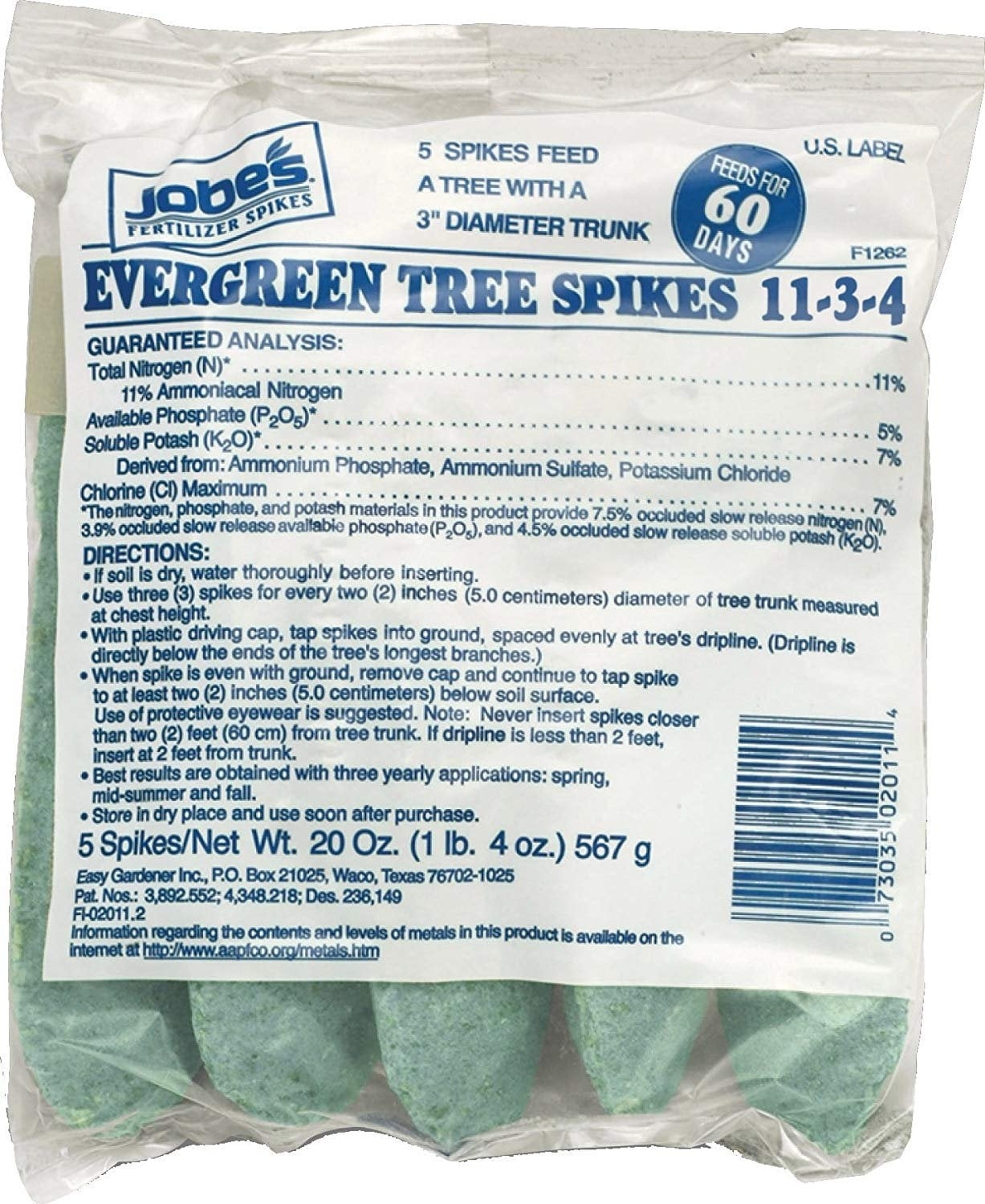 Jobe's Evergreen Fertilizer Spikes - Slow-Release for Evergreens - 5 ...