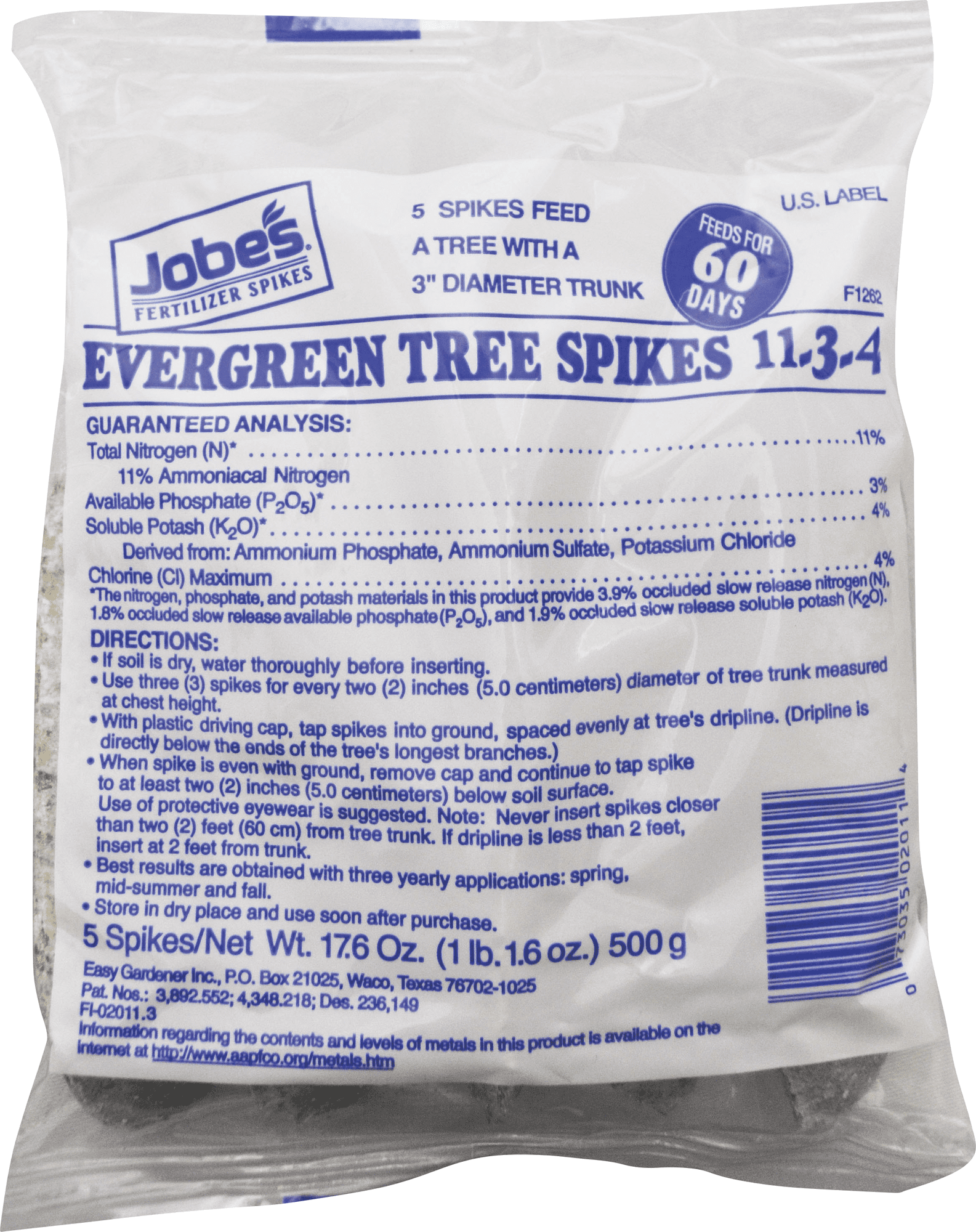Jobe's Evergreen Tree Spikes - Pack of 4 — Residential Use, Standard ...