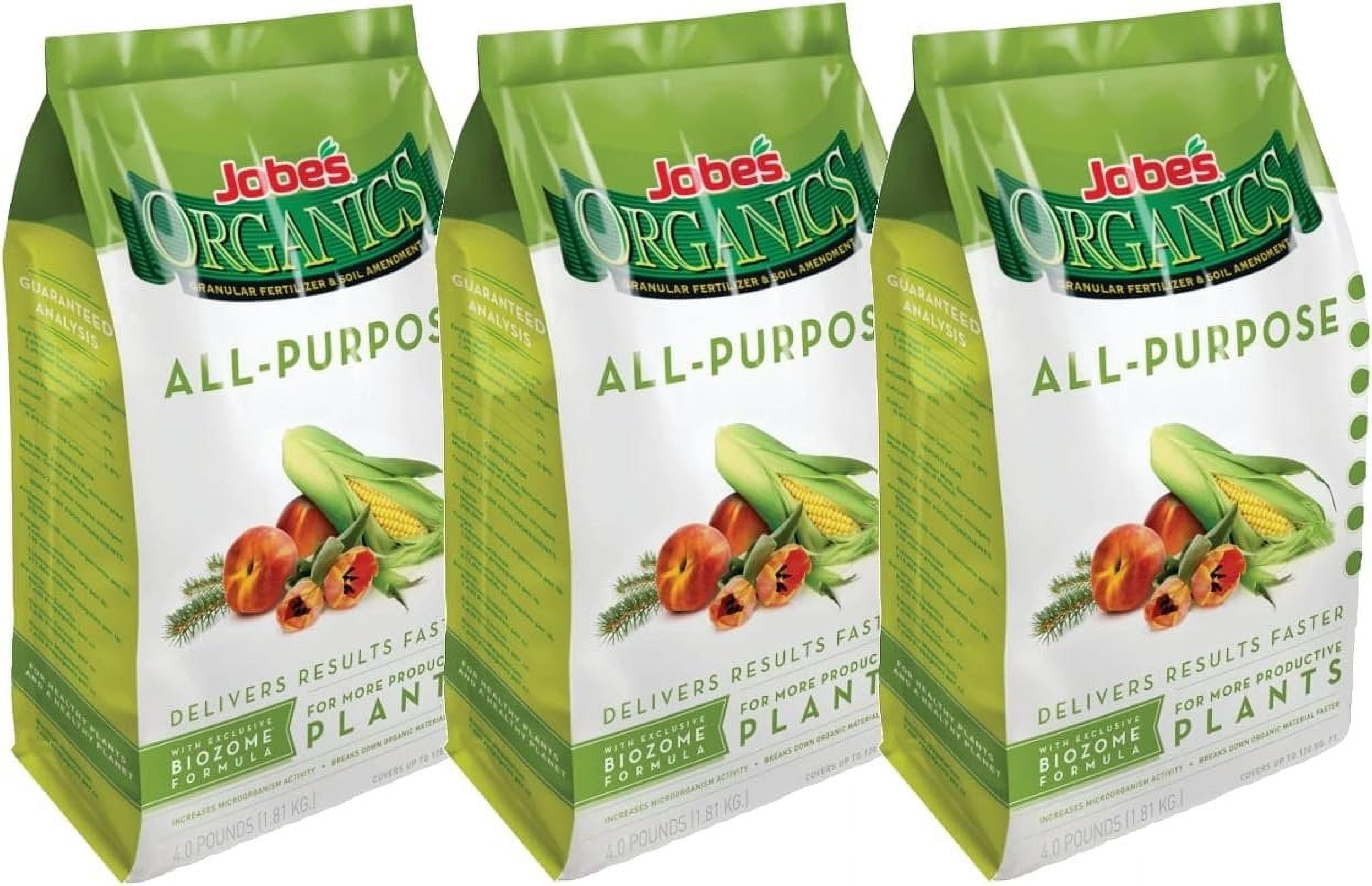 Jobe's Organics All Purpose Fertilizer For Plants, Shrubs 4 lb. 09526 ...