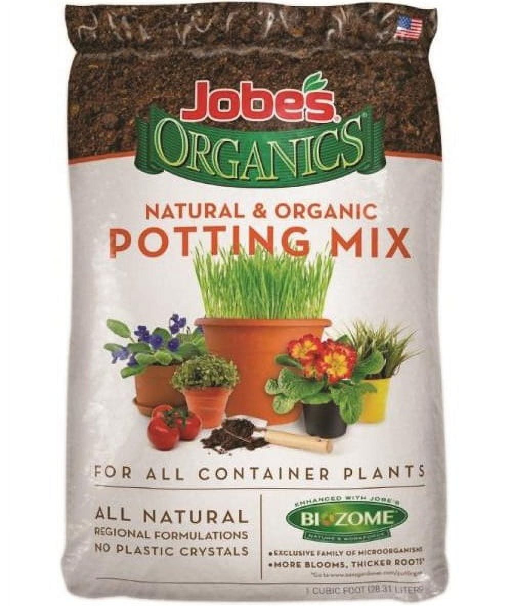 Jobe's Organics Natural & Organic Potting Mix, 1 Cu. Ft. - Walmart.com