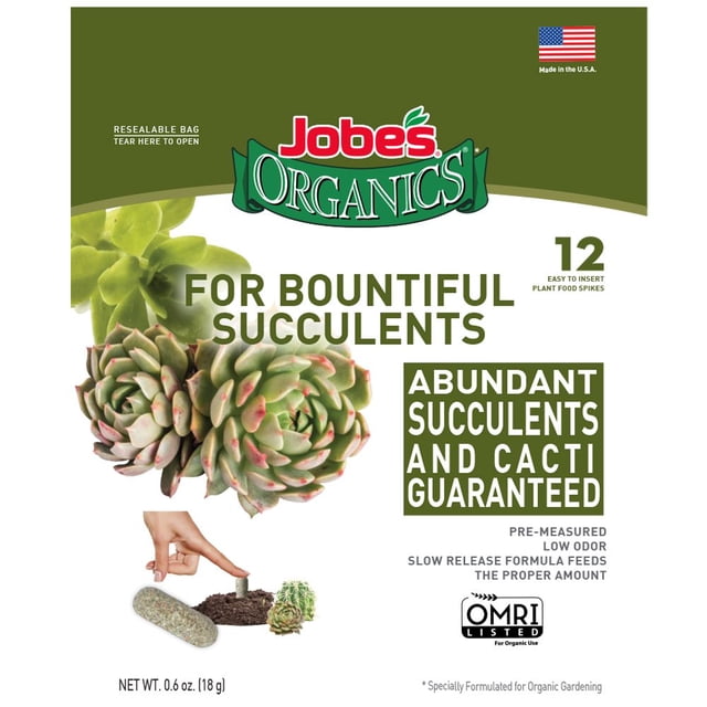Jobe's Organics Organic 2-8-8 Spike Fertilizer 12Pk- 1 Spike Feeds A 4 ...