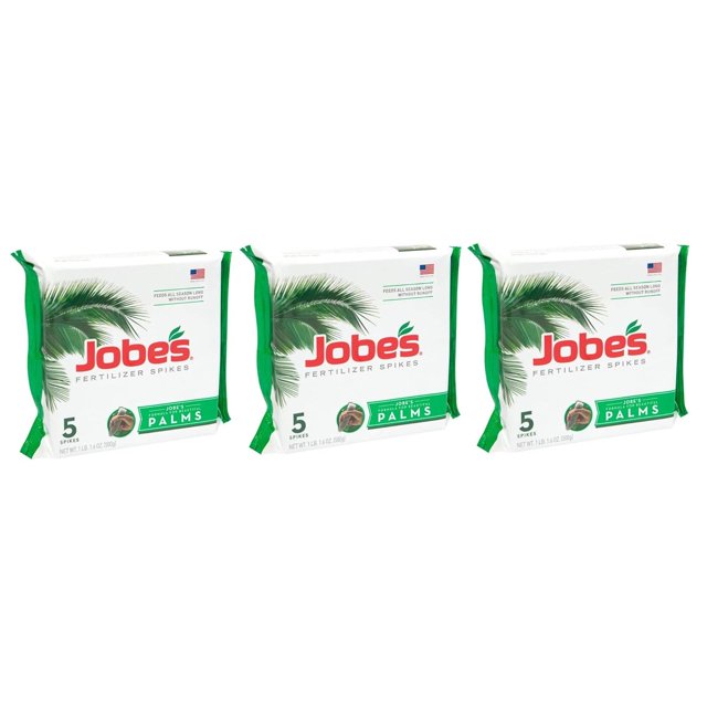 Jobe's Palm Tree Fertilizer Spikes 10-5-10 Time Release Fertilizer for ...
