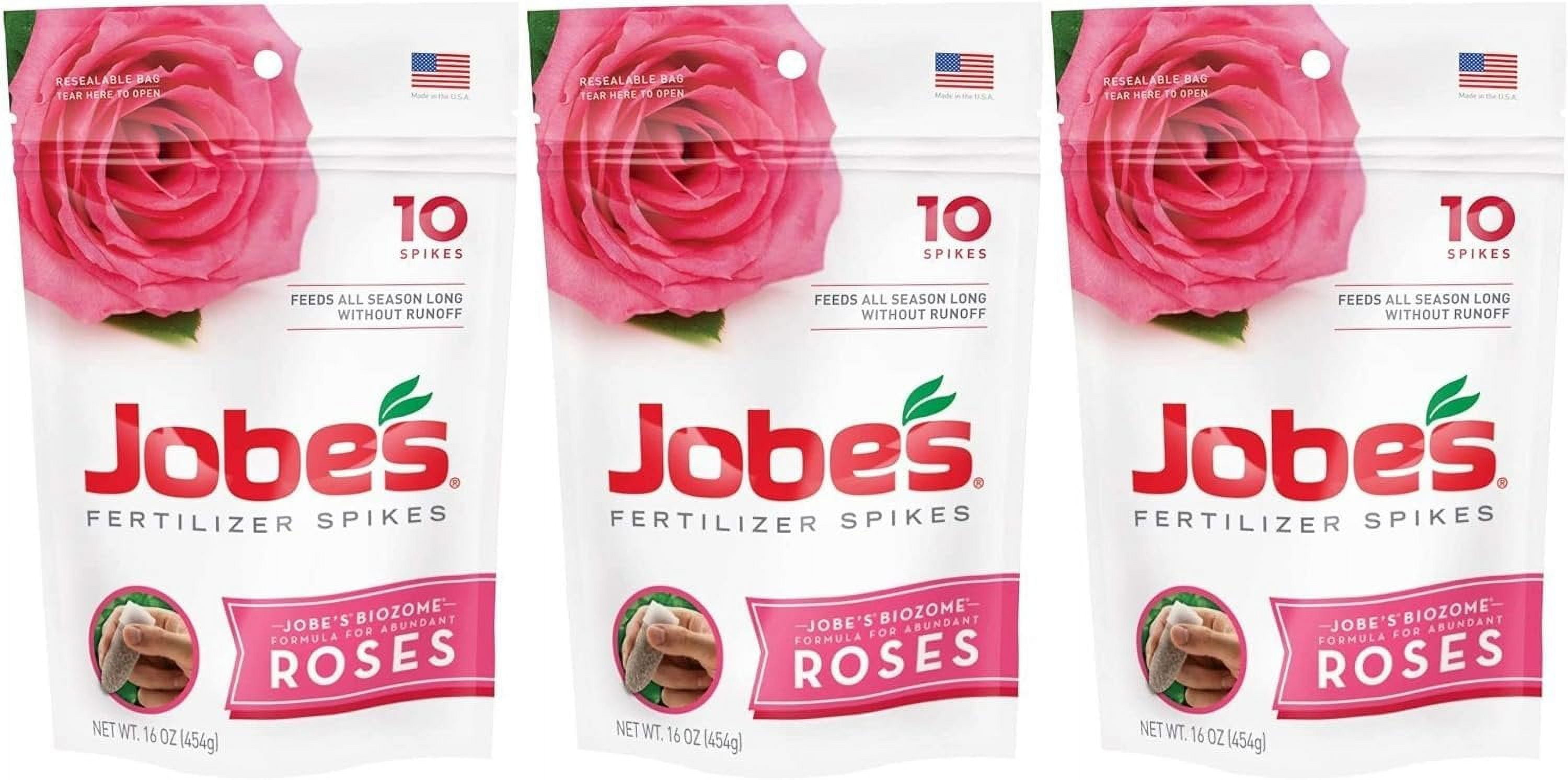 3-pack Jobe's Rose Fertilizer Spikes, 10 Spikes 3 Pack — Outdoor ...